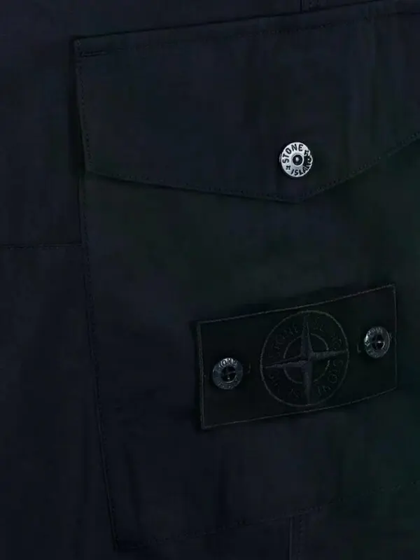 Stone Island Logo-patch Cargo Pants - Blue