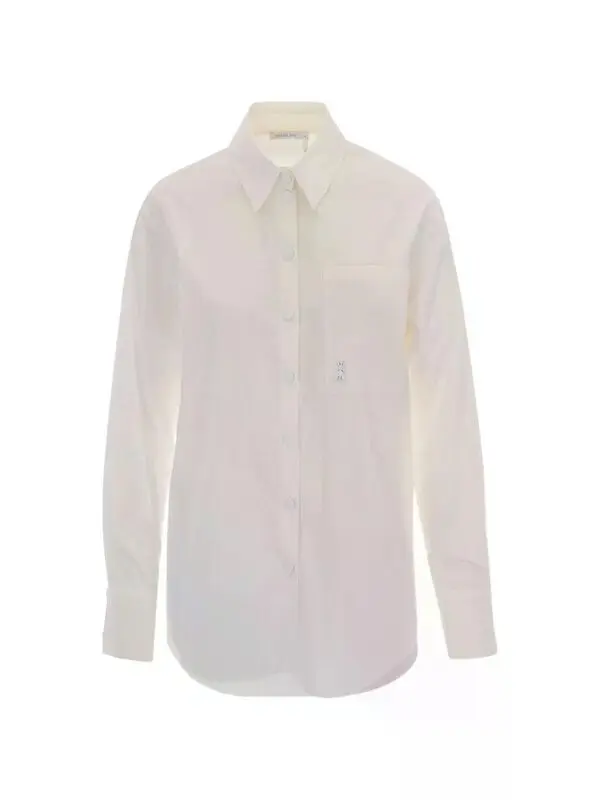 Patrizia Pepe Logo Plaque Pocket Shirt