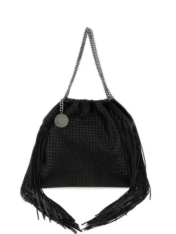 Stella McCartney Falabella Fringe-trimmed Tote Bag - Black