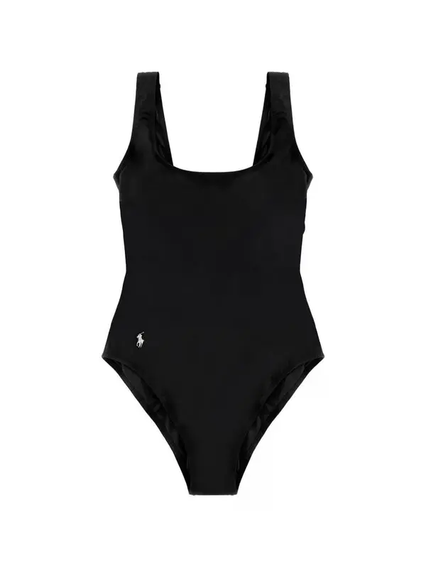 Polo Ralph Lauren Pony-embroidered Swimsuit - Black