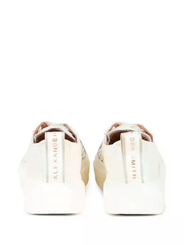 ALEXANDER SMITH Wembley Perforated Leather Sneakers