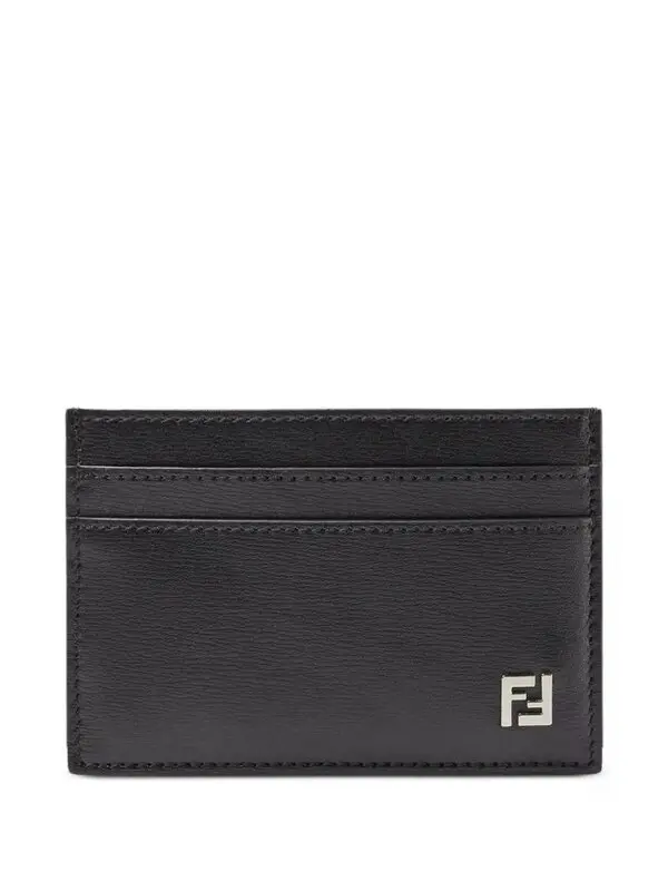 Fendi Squared Ff Card Holder - Black