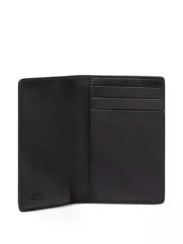 Fendi Ff Logo-plaque Card Holder - Black