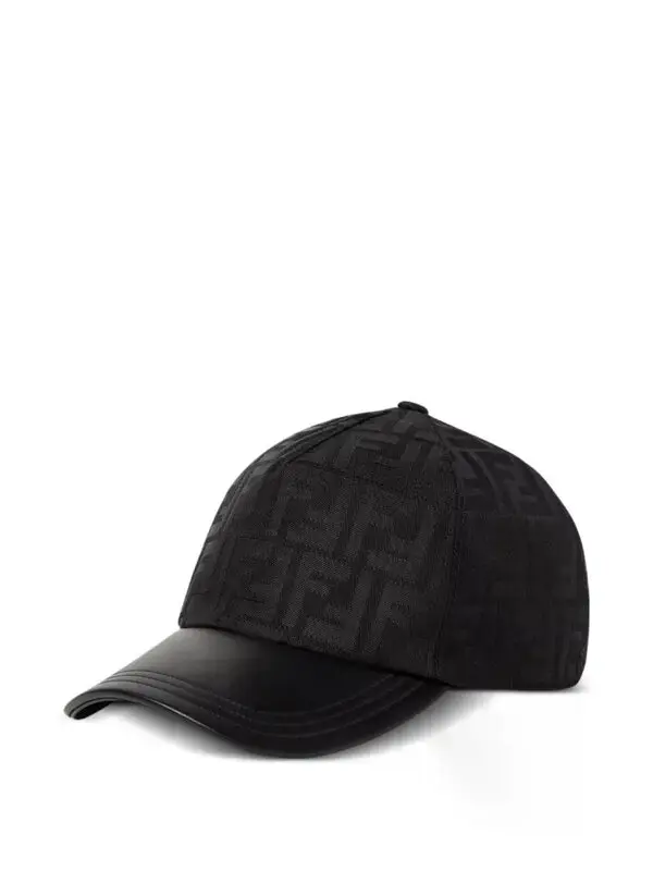 Fendi Ff Motif Cap - Black