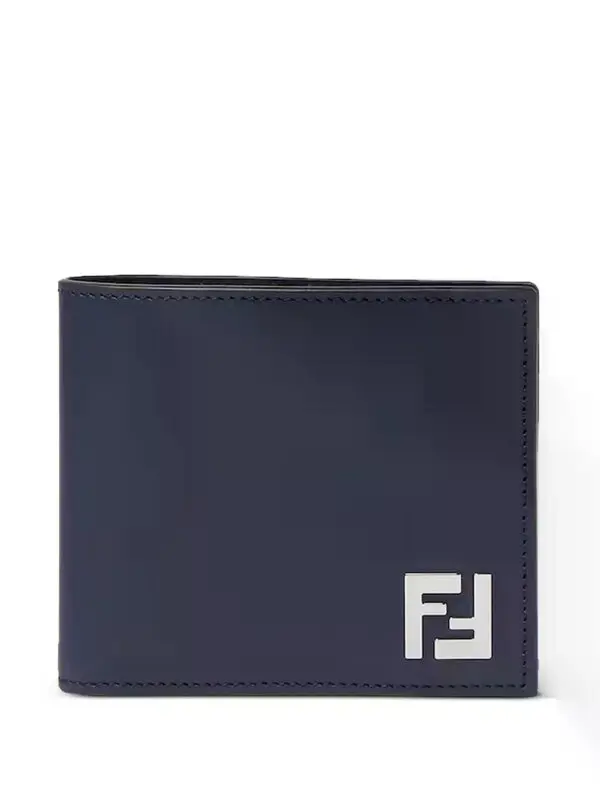 Fendi Squared Ff Bi-fold Wallet - Blue