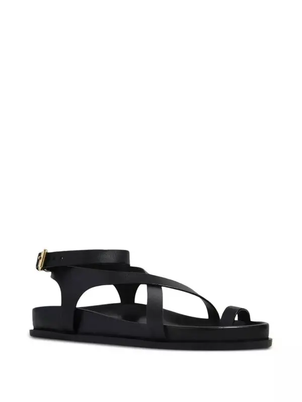 A.emery The Jalen Crossover Sandals - Black