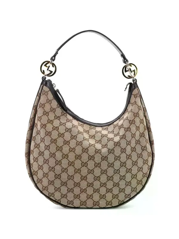 Gucci Gg Canvas Twins Medium Hobo Bag