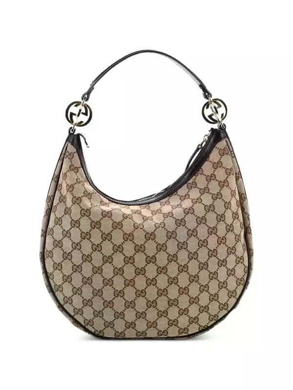Gucci Gg Canvas Twins Medium Hobo Bag