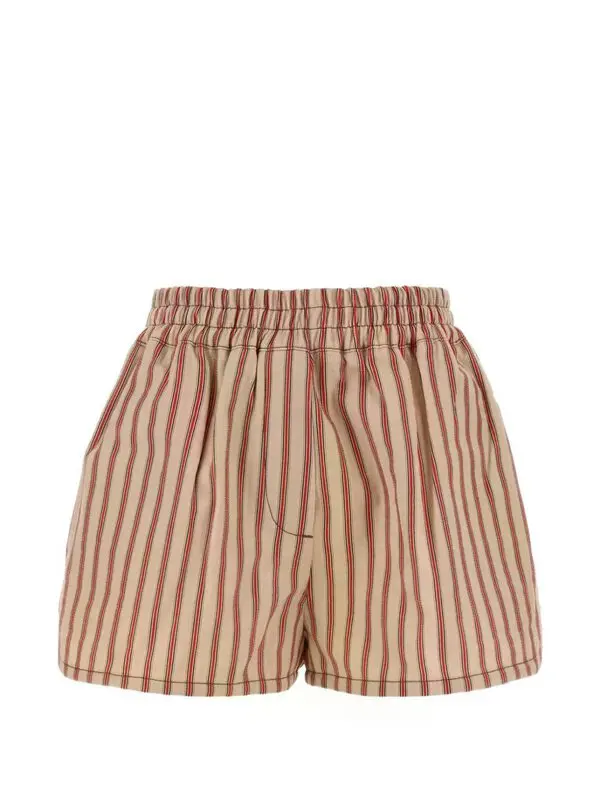 Fendi Striped Logo-patch Shorts