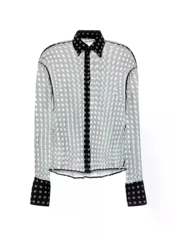 Ermanno Scervino Polka-dot Silk Shirt