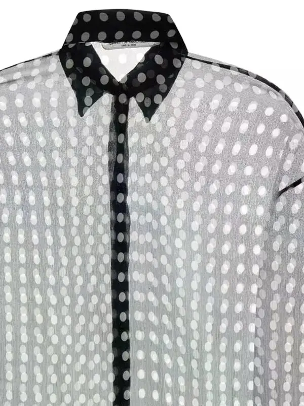 Ermanno Scervino Polka-dot Silk Shirt