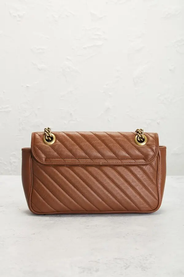 Gucci Gg Marmont Shoulder Bag - Tan