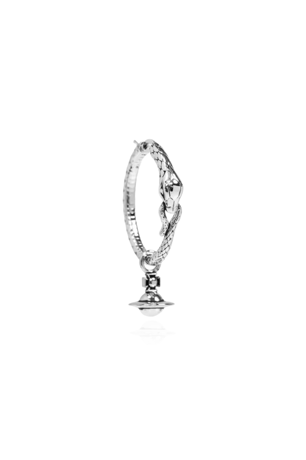 VIVIENNE WESTWOOD Single Snake Motif Earring - Silver
