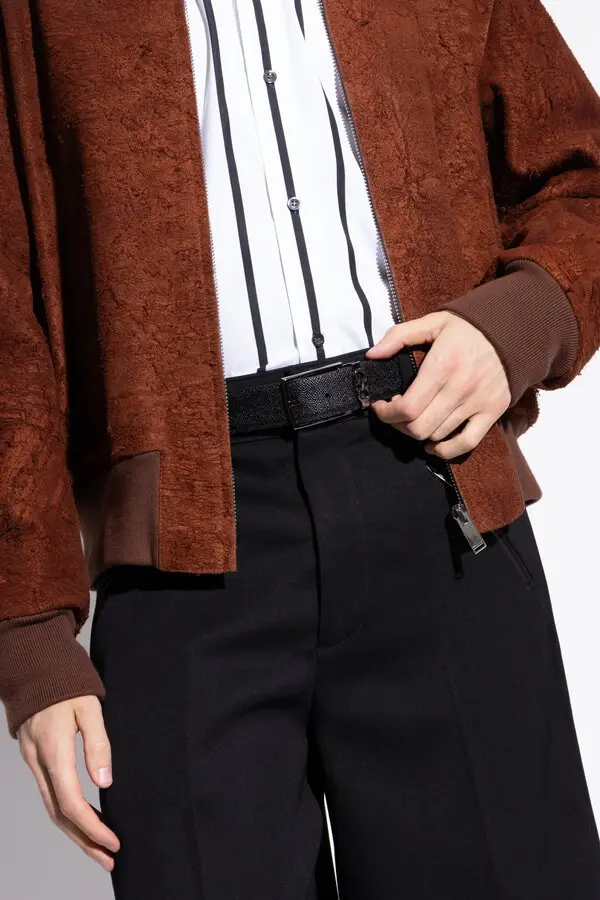FERRAGAMO Reversible Leather Belt - Brown
