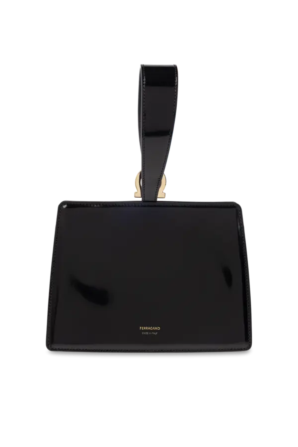 FERRAGAMO Gancini Mini Handbag - Black