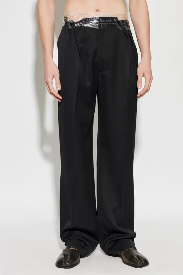 MAISON MARGIELA Wool Trousers With Pleats