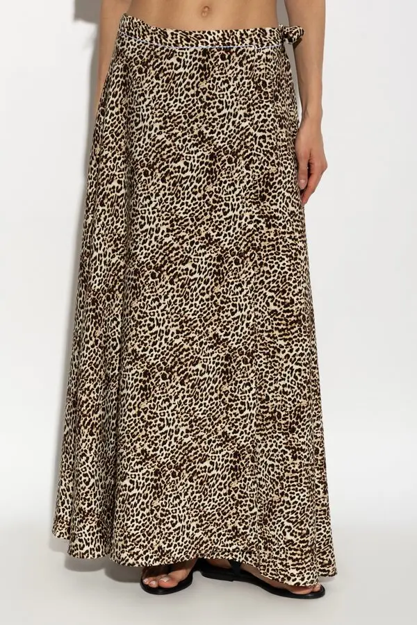 Munthe Ubba Animal Print Maxi Skirt