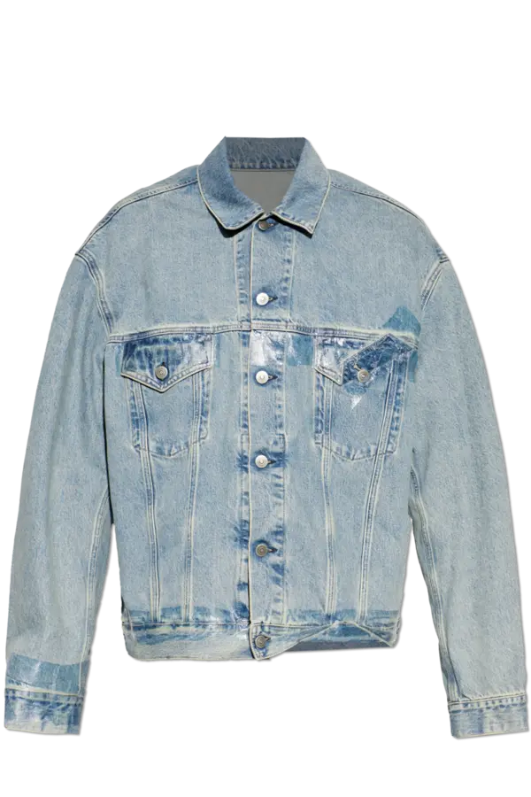 MAISON MARGIELA Vintage Effect Denim Jacket - Blue