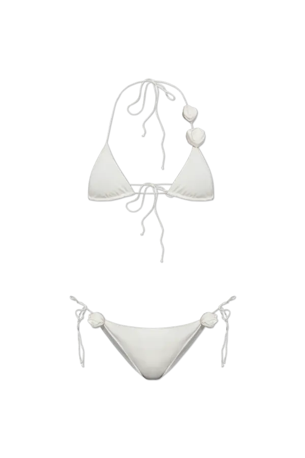 Oseree Appliqué Two-piece Swimsuit - White