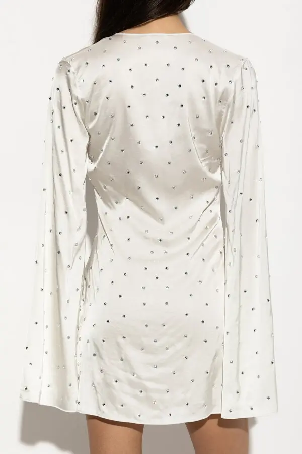 Oseree Crystal-embellished Mini Dress