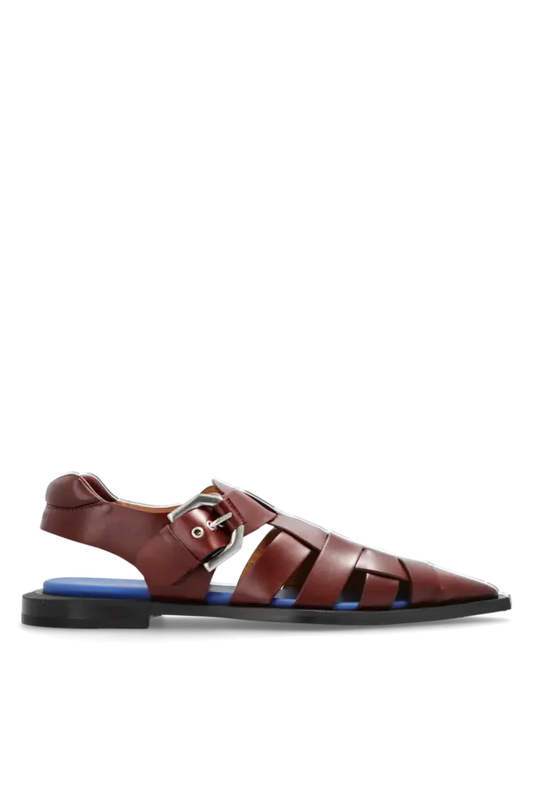 LANVIN Leather Fisherman Sandals - Brown