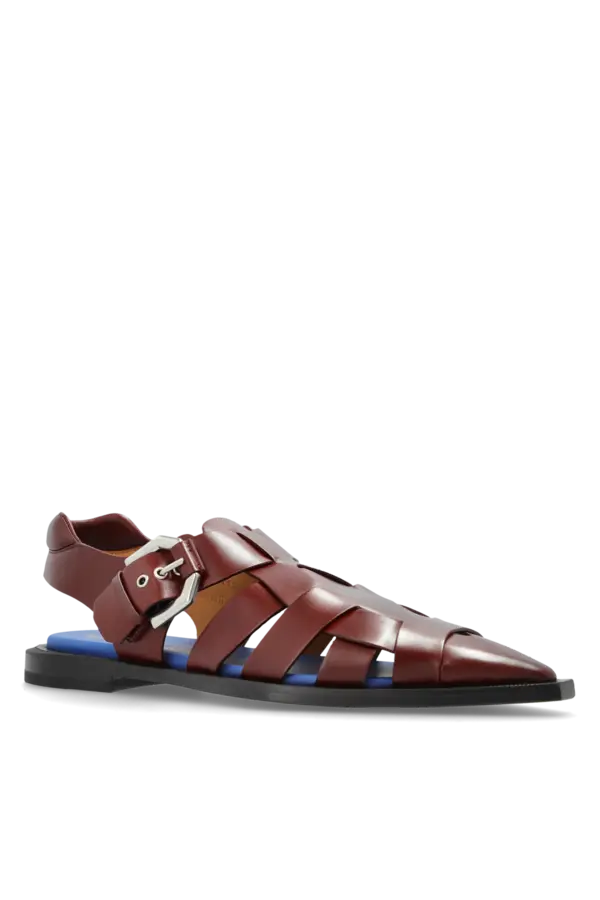 LANVIN Leather Fisherman Sandals - Brown