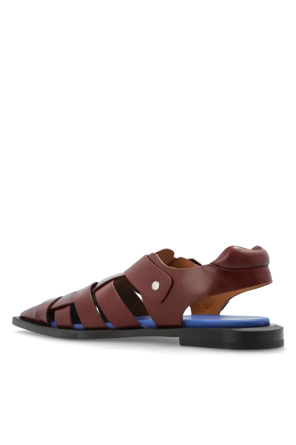 LANVIN Leather Fisherman Sandals - Brown