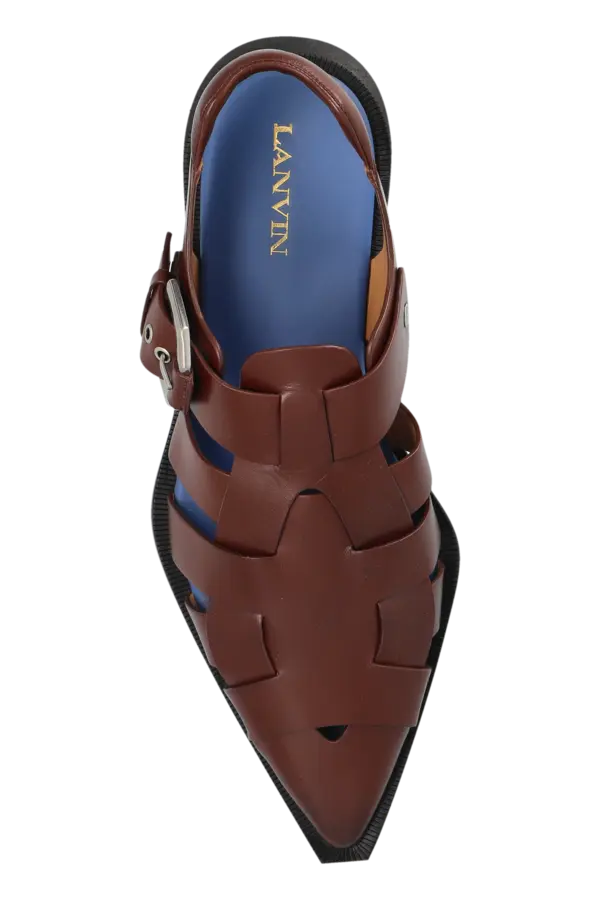 LANVIN Leather Fisherman Sandals - Brown