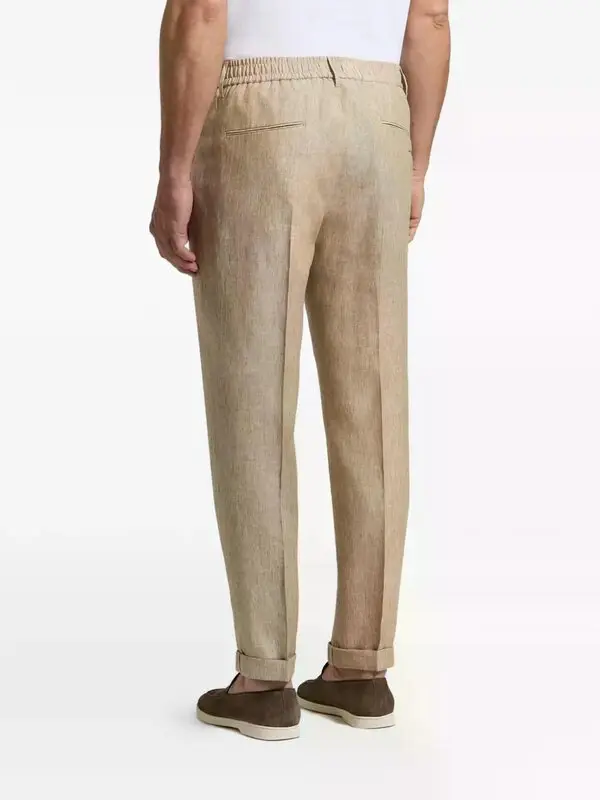 Peserico Turn-up Trousers - Neutrals