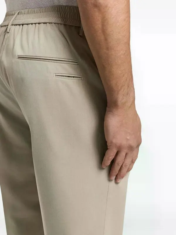 Peserico Pressed-crease Turn-up Trousers - Neutrals