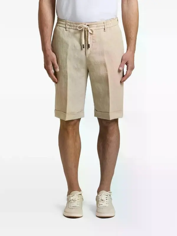 Peserico Drawstring-waist Turned-up Shorts