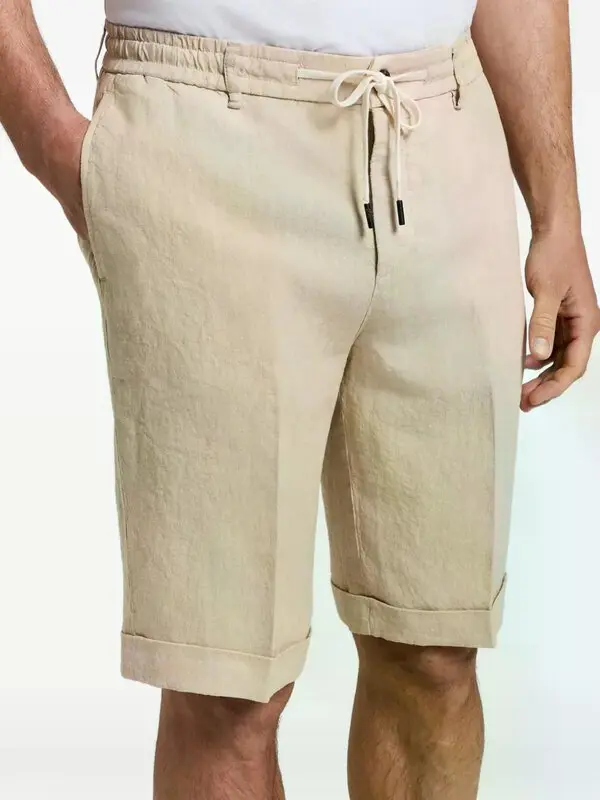 Peserico Drawstring-waist Turned-up Shorts