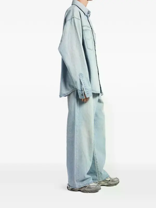 Balenciaga Patch-pocket Denim Shirt