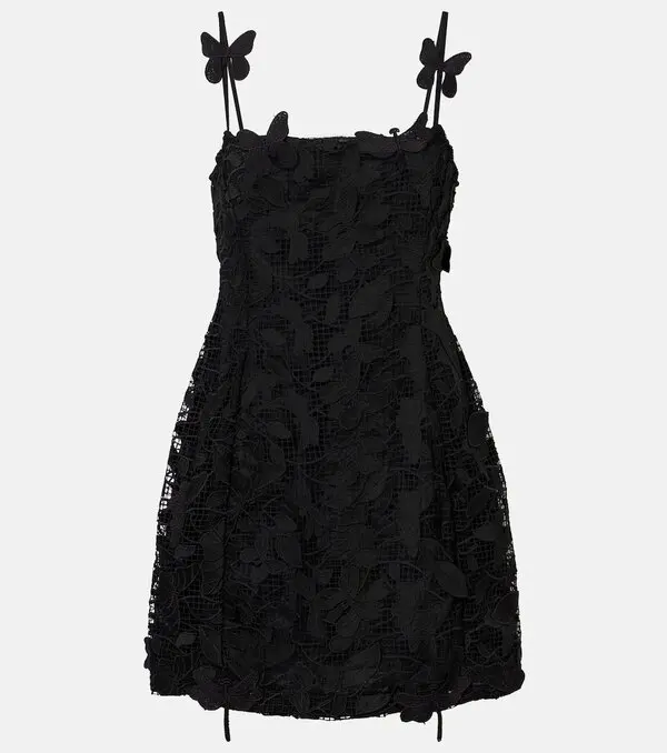 Blumarine Embroidered Lace Mini Dress