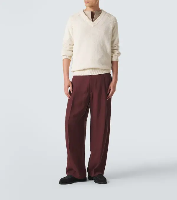 Thom Sweeney Suede Penny Loafers