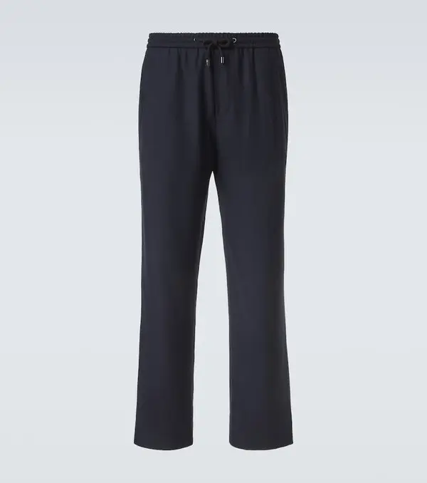 GOD'S TRUE CASHMERE Soul Cashmere Straight Pants - Blue