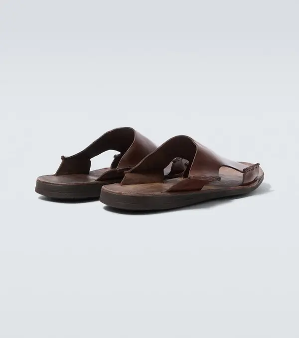 Sabah Lido Leather Slides