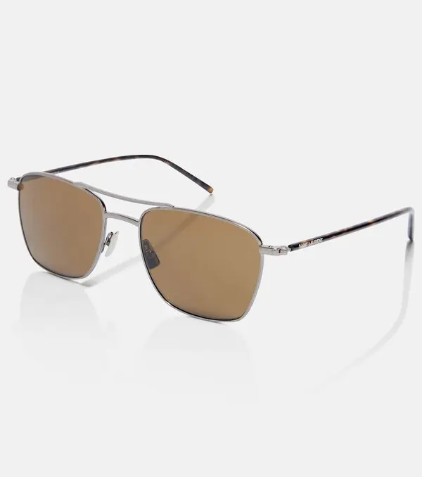 Saint Laurent Sl 866 Aviator Sunglasses - Silver