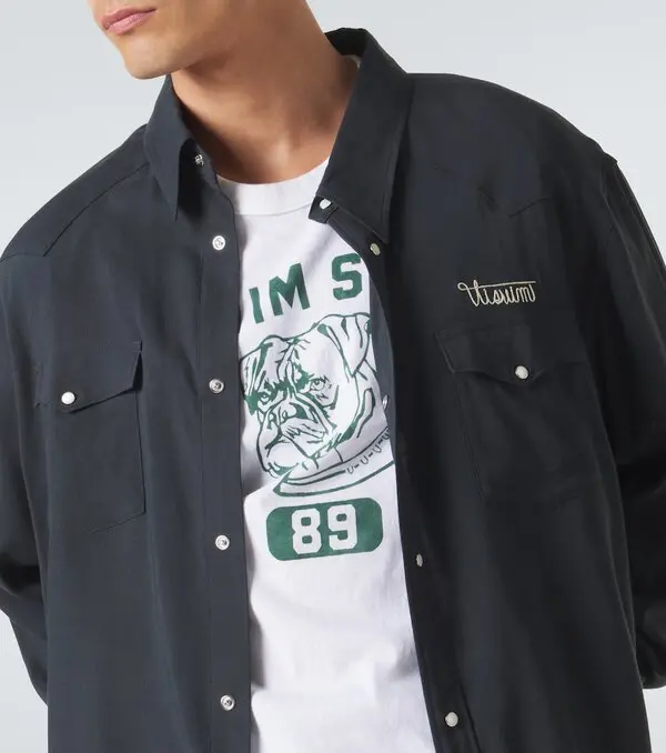 Visvim Jumbo Printed Cotton Jersey T-shirt - White