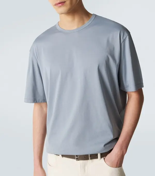 Sunspel Cotton T-shirt - Blue