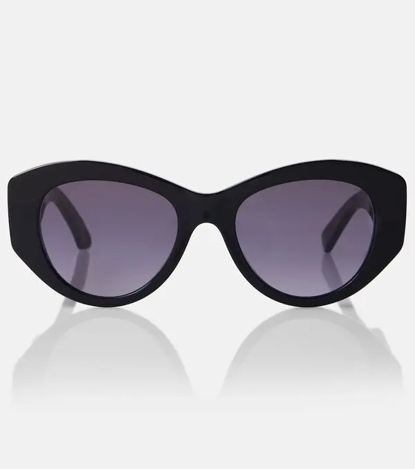 BVLGARI Tubogas Cat-eye Sunglasses - Black