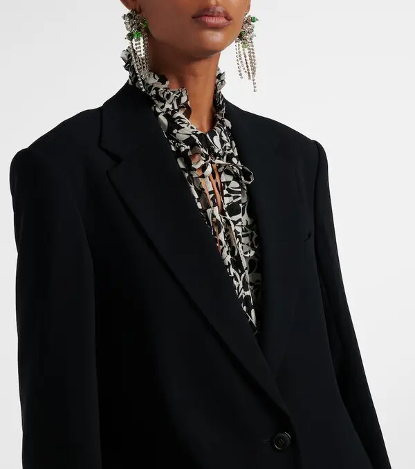 Dries Van Noten Double-breasted Blazer - Black