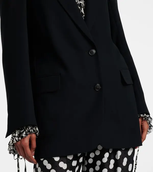 Dries Van Noten Double-breasted Blazer - Black