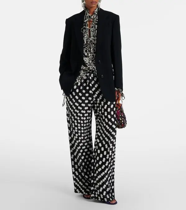 Dries Van Noten Double-breasted Blazer - Black