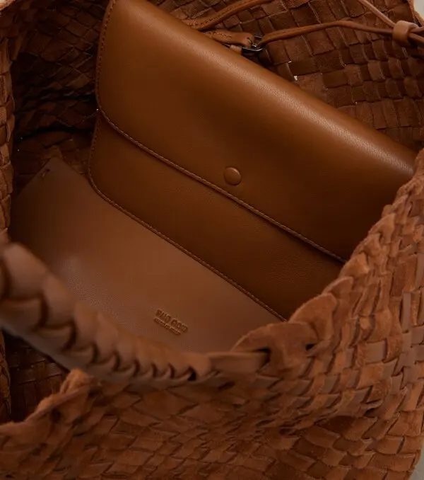 THE ROW Ruth Small Woven Leather Tote
