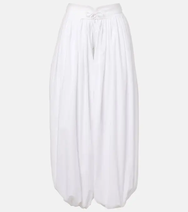 Christopher Esber Cotton Poplin Balloon Pants - White