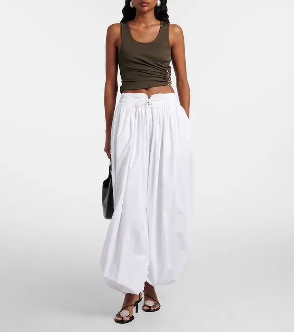 Christopher Esber Cotton Poplin Balloon Pants - White