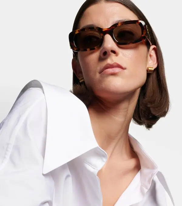 Fendi Ff Diamonds Rectangular Sunglasses