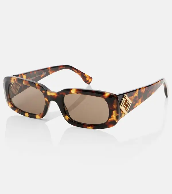 Fendi Ff Diamonds Rectangular Sunglasses