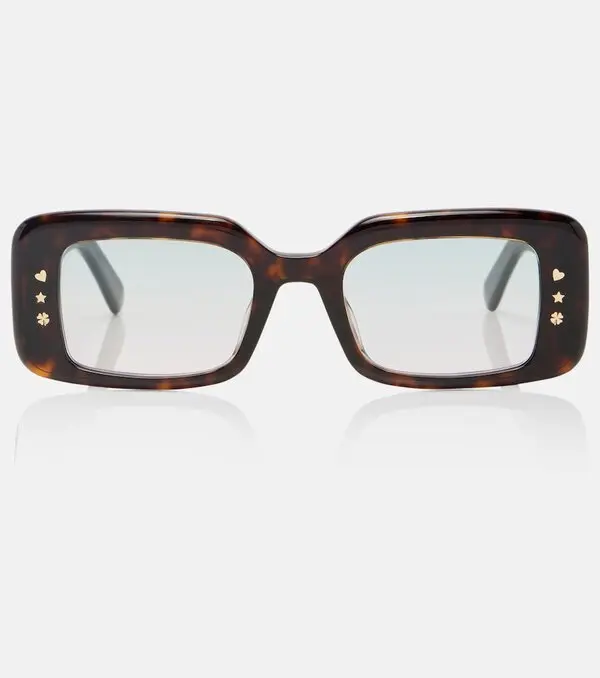 Dior Rectangular Sunglasses - Brown